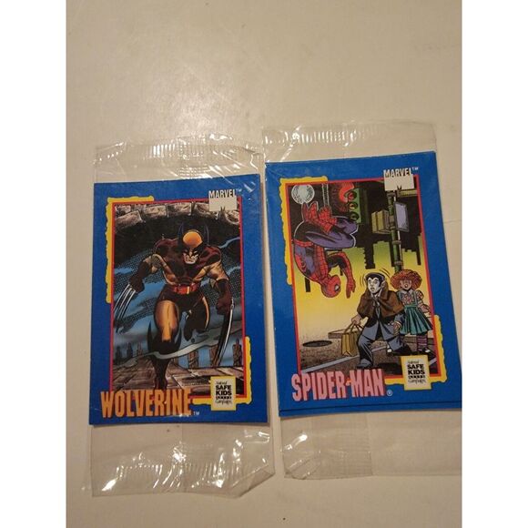Games | Marvel Comics Impel Cards 2 Sealed Packs Spiderman Wolverine ...
